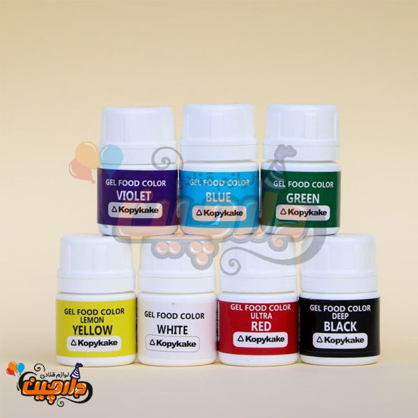 رنگ ژله ای کپی کیک برند ایرانی - لوازم قنادی دارچین